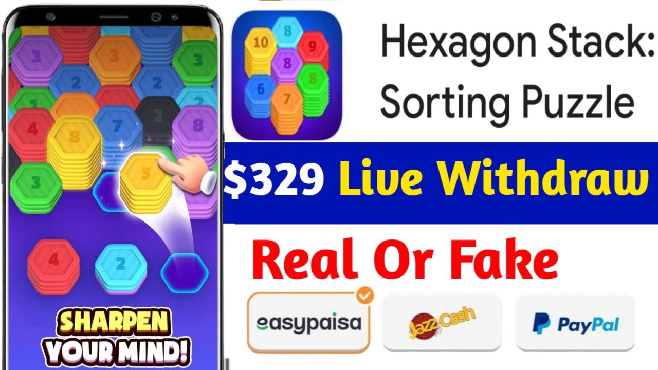 Hexa Stack: Sorting Puzzle Game Level 1-10 - YouTube