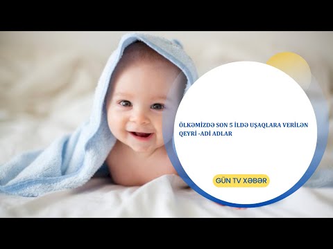 ÖLKƏMİZDƏ SON 5 İLDƏ UŞAQLARA VERİLƏN QEYRİ  ADİ ADLAR