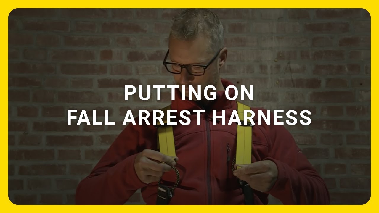 Putting on fall arrest harness - Working at Height - YouTube