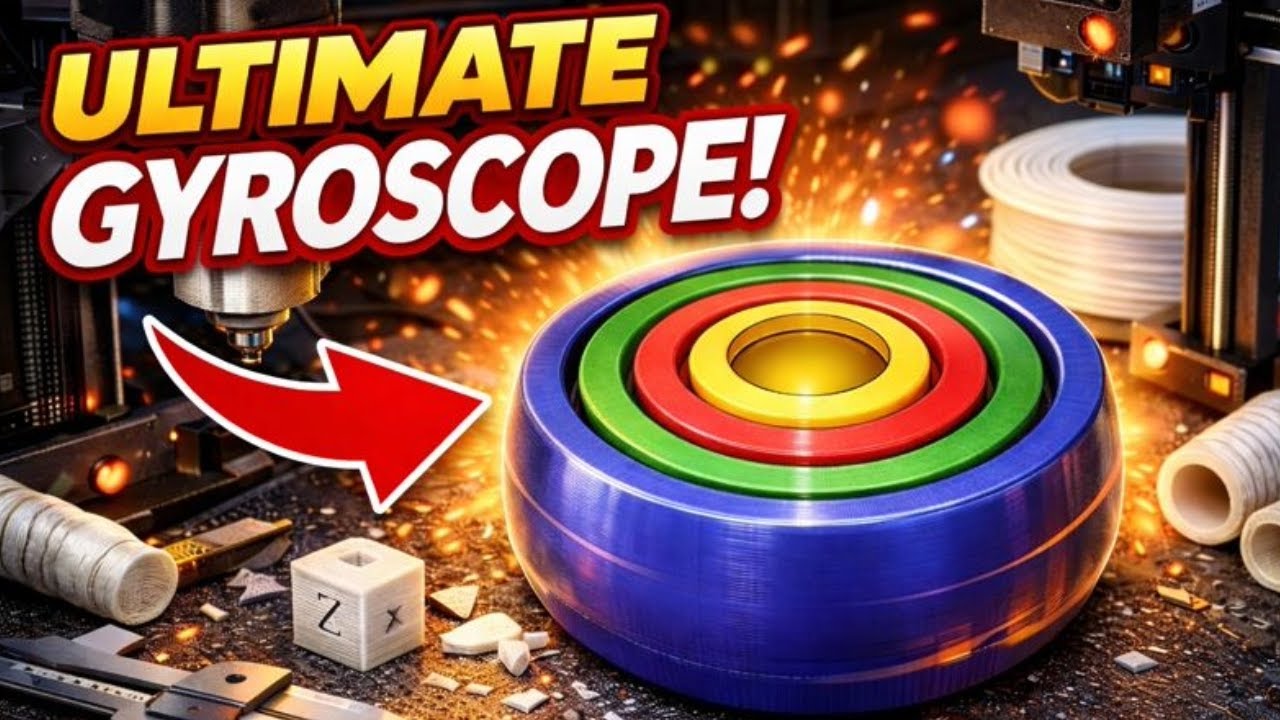 CAD to Spin: A 3D-Printed Gyroscope - YouTube
