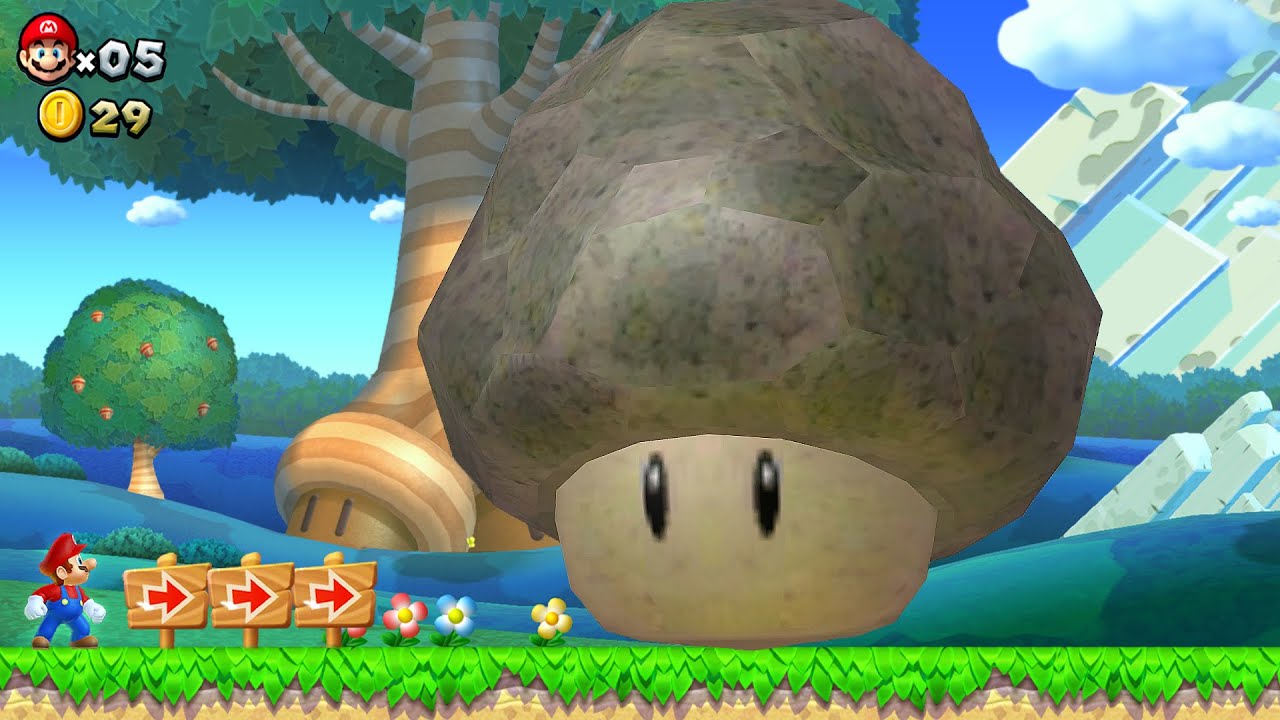 Can Mario use the Ultimate Rock Mushroom in New Super Mario Bros. U ...