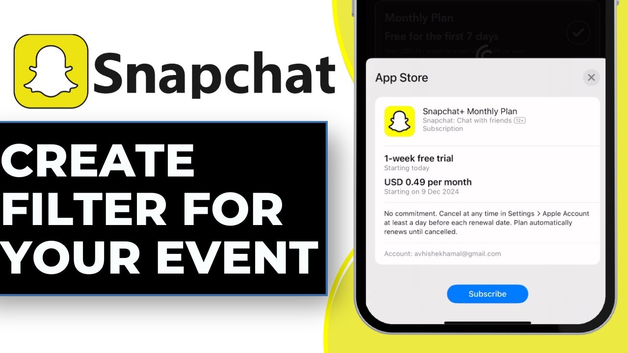 How to Create Snapchat Filter for Your Event (2024) - YouTube