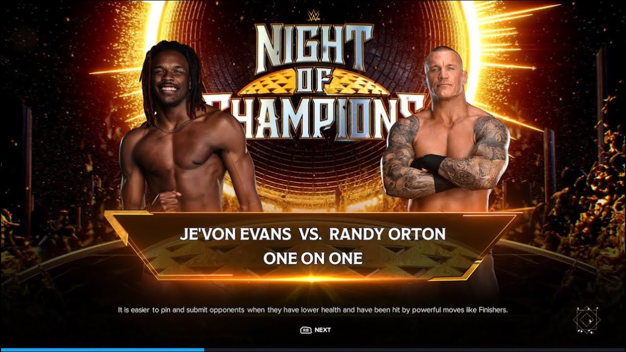 Randy orton vs Jevon Evan’s!! - YouTube