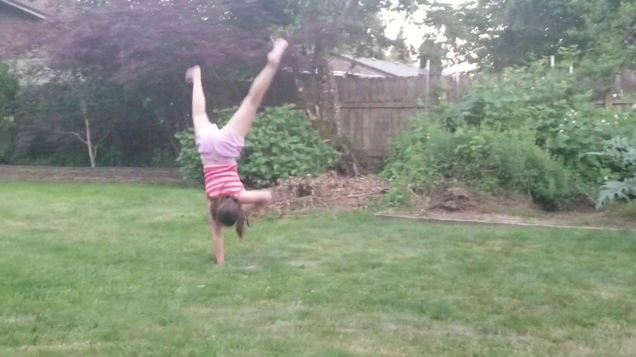 Practicing gymnastics - YouTube