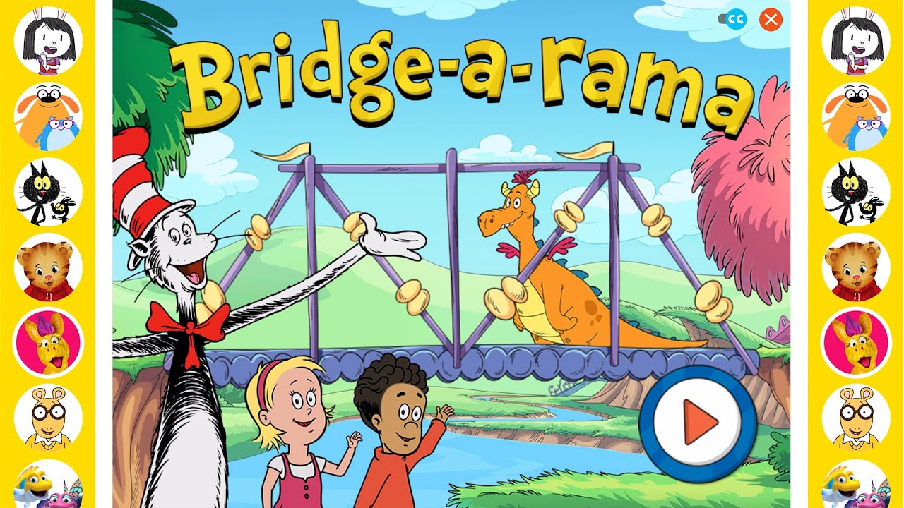 THE CAT IN THE HAT 🎩 Bridge-a-Rama PBS Kids Games - YouTube