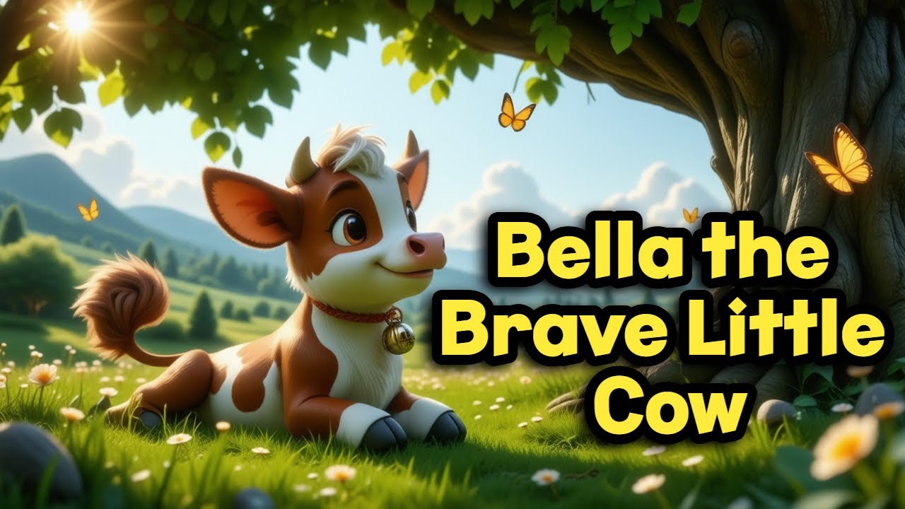 🦙 Bella the Brave Little Cow 🌟 | Heartwarming Bedtime Story for Kids 🌙 ...