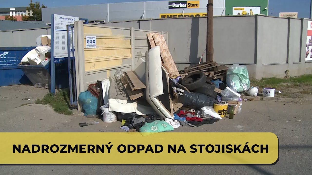 Nadrozmerný odpad na stojiskách - YouTube