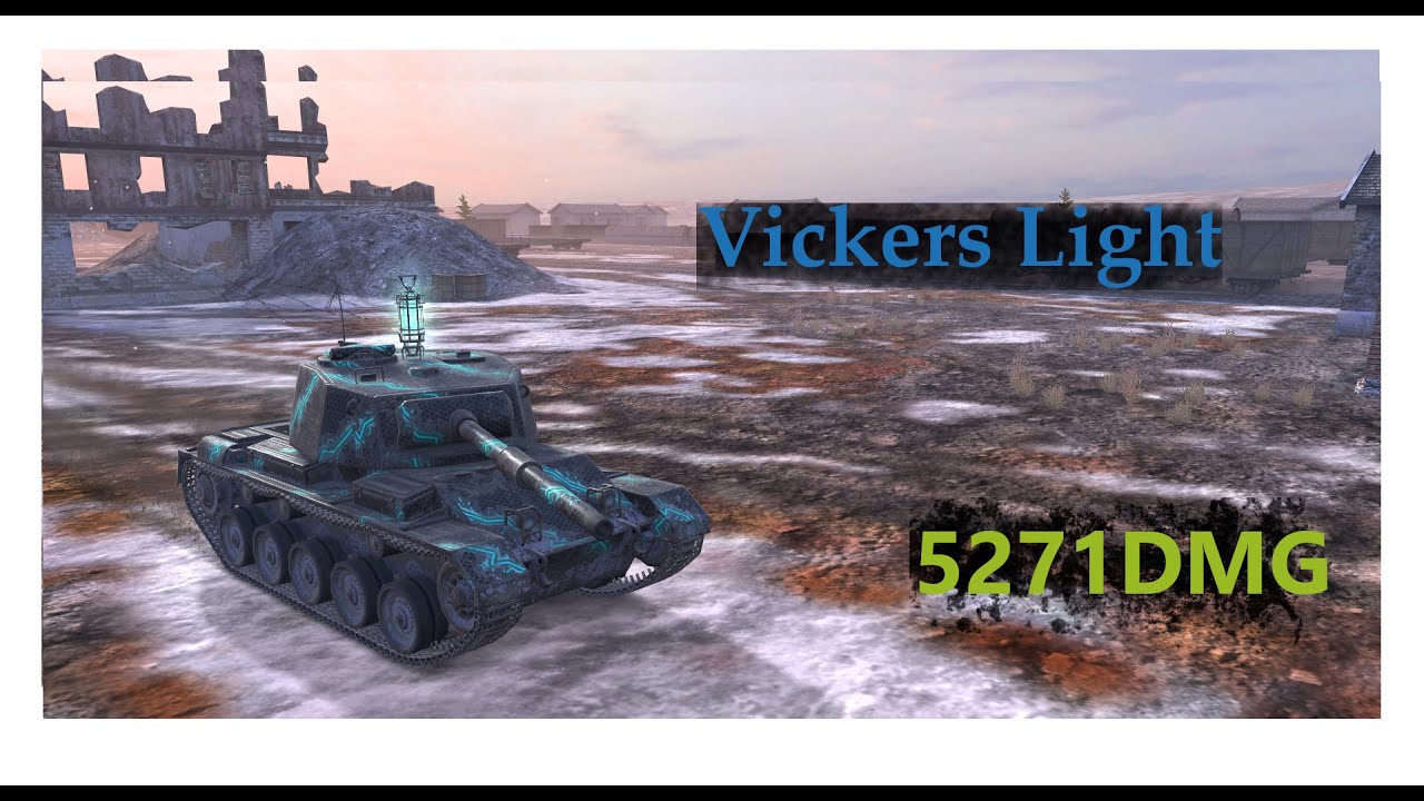 World of Tanks Blitz Vickers Light - YouTube