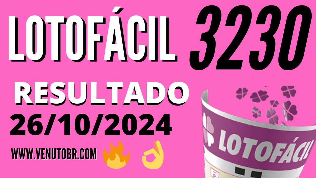🍀 Resultado Lotofácil 3230 - YouTube