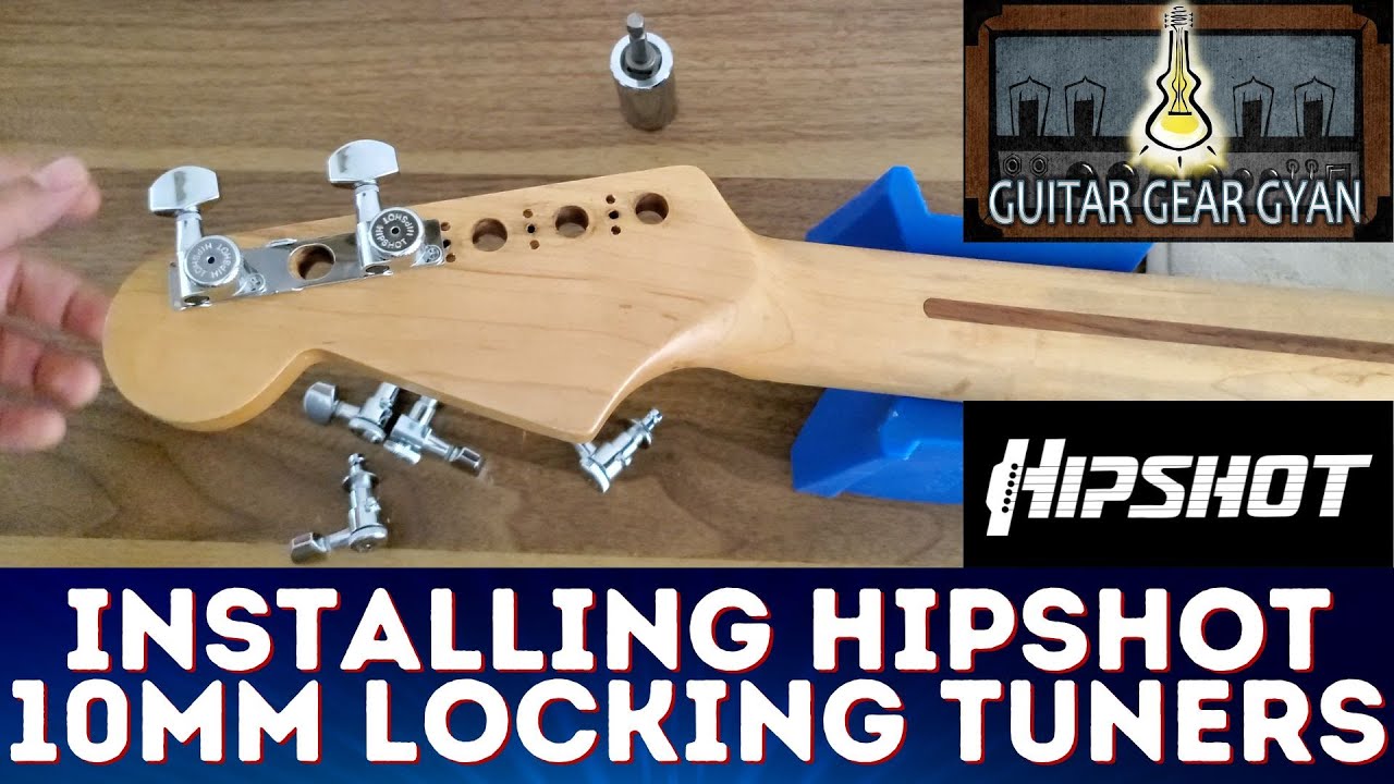 Installing Hipshot 10mm Locking Tuners - YouTube