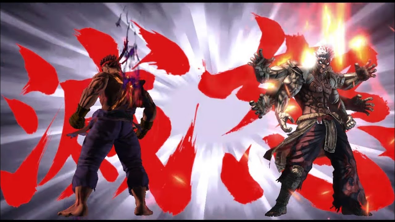 Asura's Wrath VS Evil Ryu of Street Fighter | DLC Lost - Xbox 360 Xenia ...