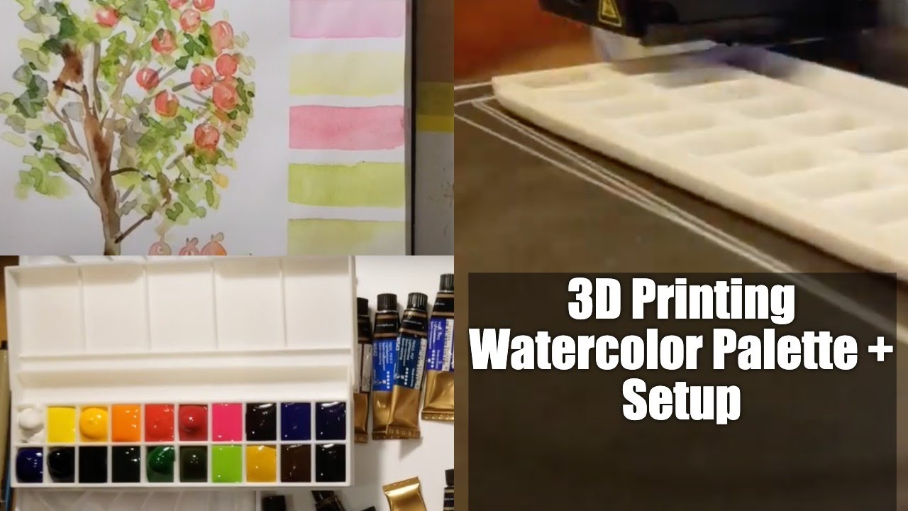 3D Printed Watercolor Palette [Print + Setup] - YouTube