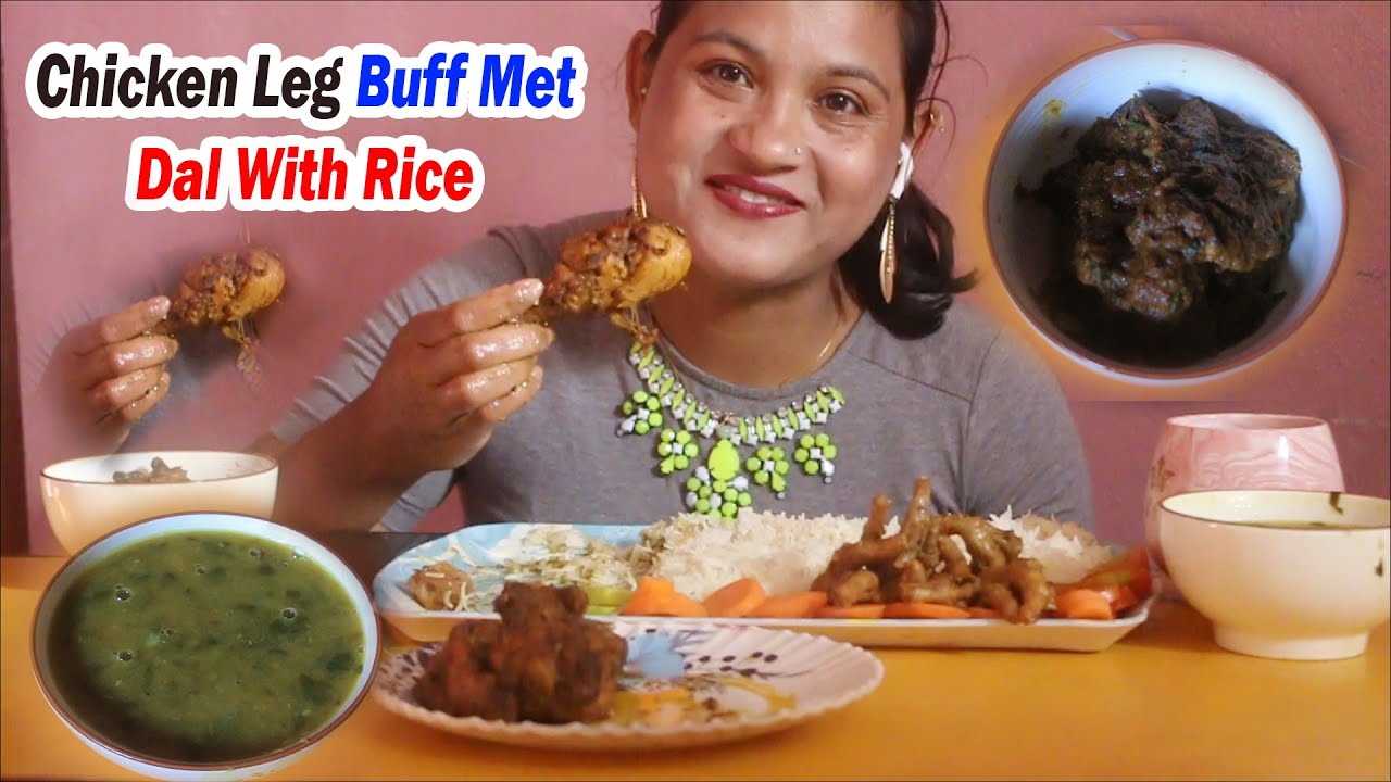 Chicken #Leg Buff #Met Chicken Fet #And Rice😜 - YouTube