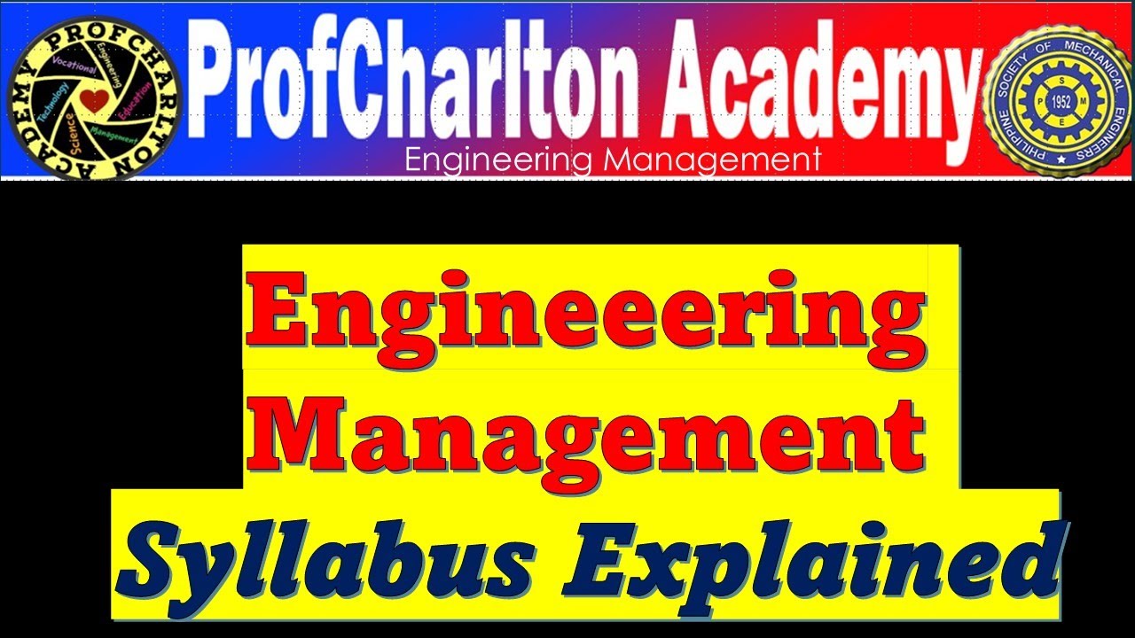 CHED Syllabus Of Engineering Management Explained YouTube CHED Syllabus Of Engineering Management Explained YouTube
