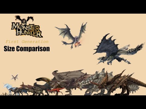 Monster Hunter Size Comparison Part 1: First Generation - YouTube