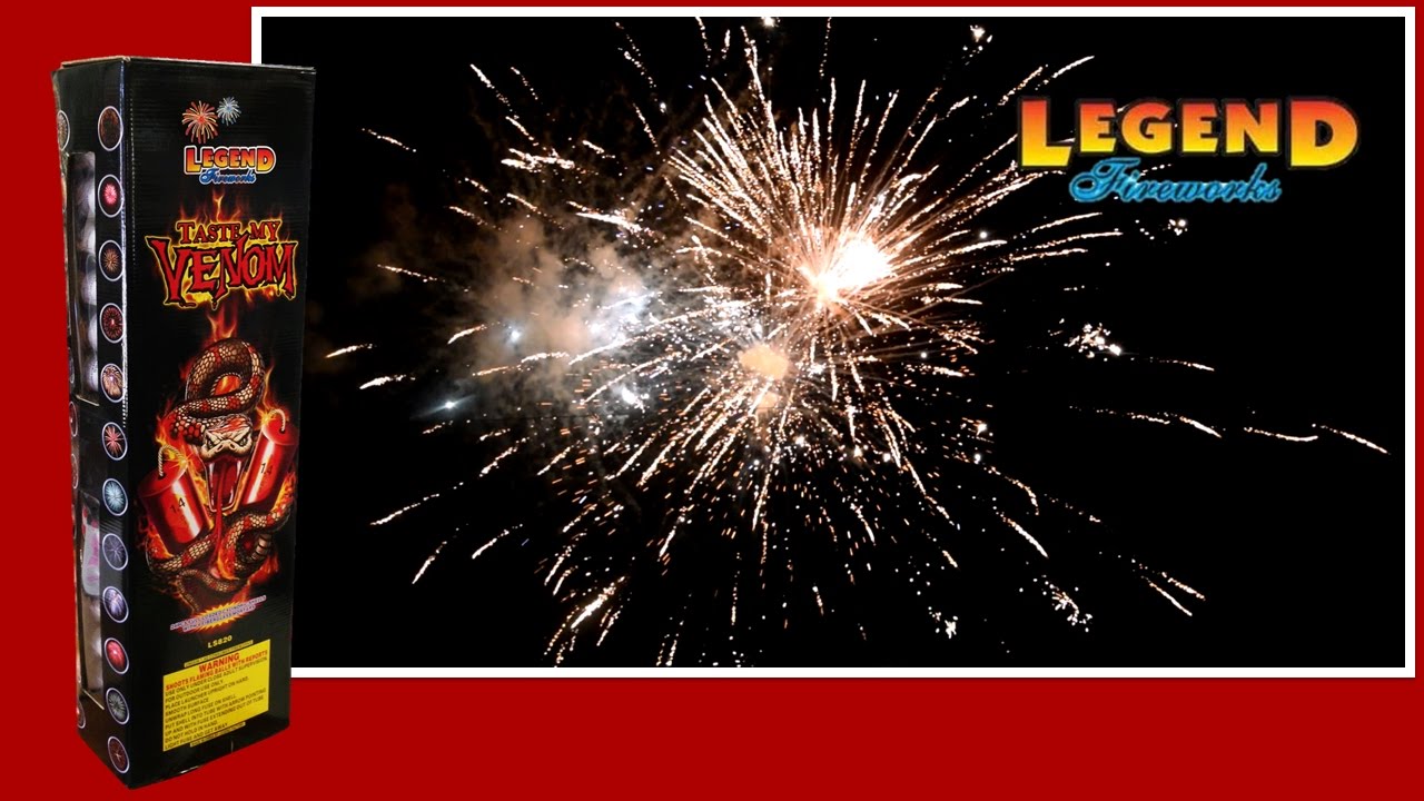 Legend Fireworks - Taste My Venom Canister Shells - YouTube
