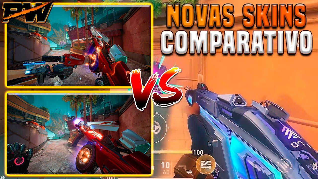 COMPARATIVO das SKINS de CARROS do VALORANT vs FÓRMULA 1 do FragPunk ...