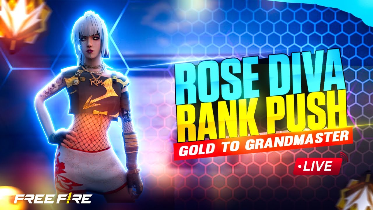 Miss Rose Is Live 🤩👻 | New Ranked Season Grandmaster Push | Garena Free ...