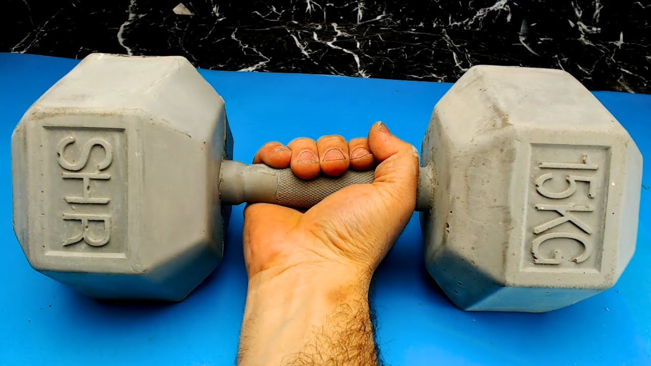 How to Make Homemade Dumbbell free_DIY weight - YouTube