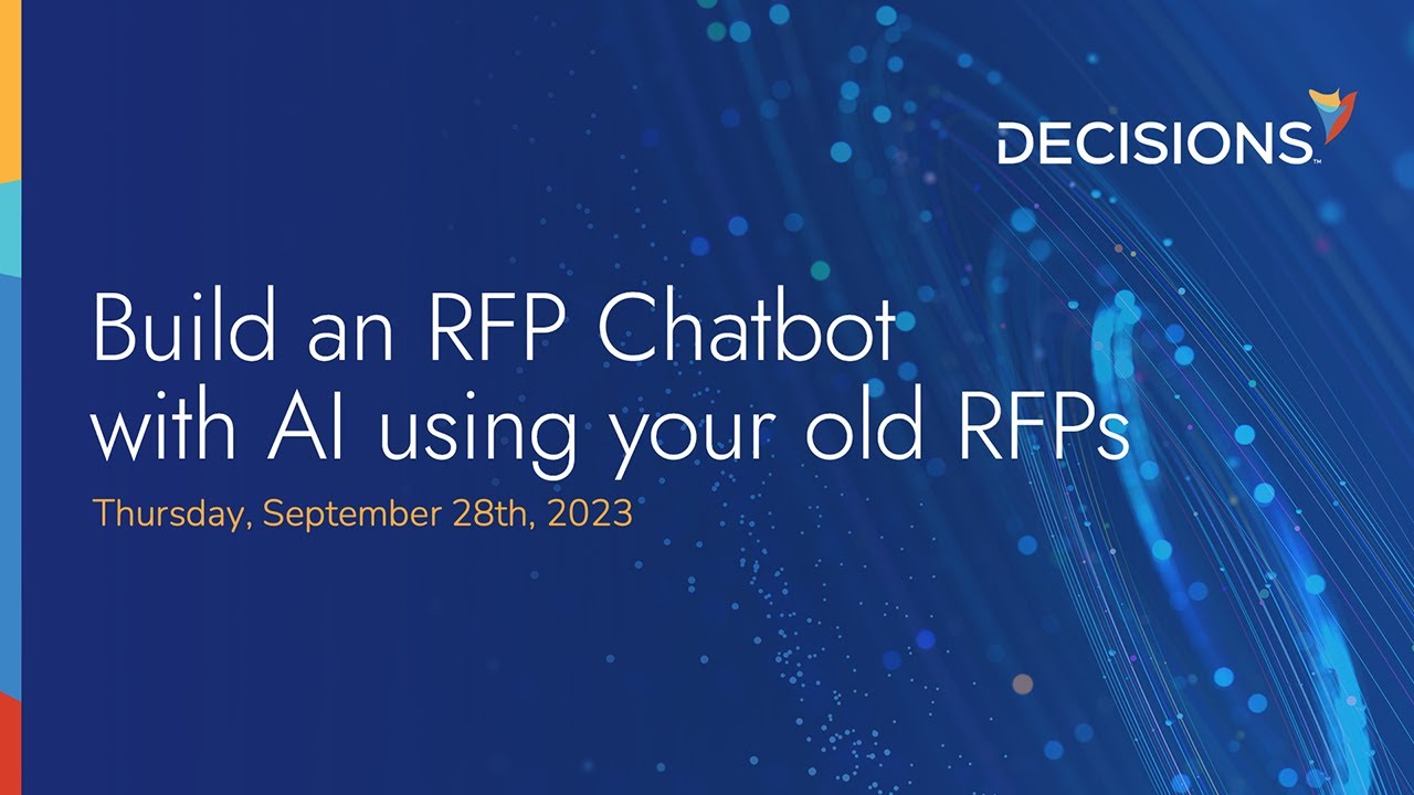 Build an RFP Chatbot with AI Using Your Old RFPs - YouTube