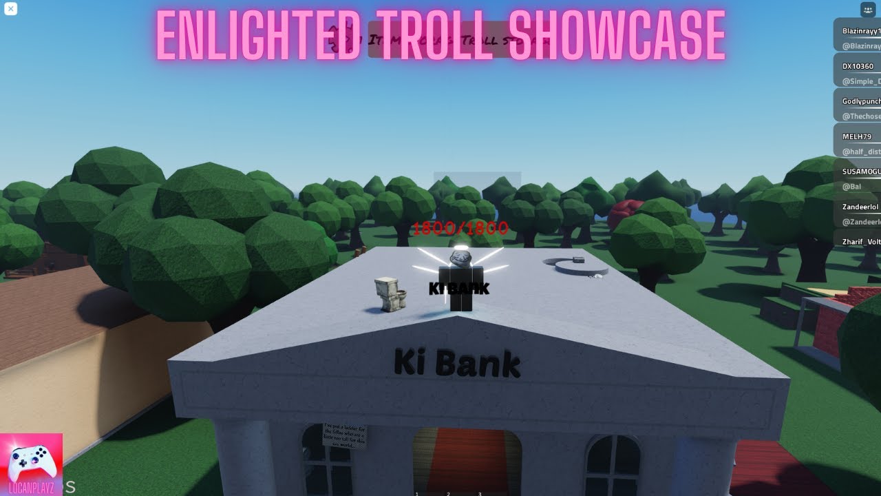 ENLIGHTED TROLL SHOWCASE-world of trollage Roblox - YouTube