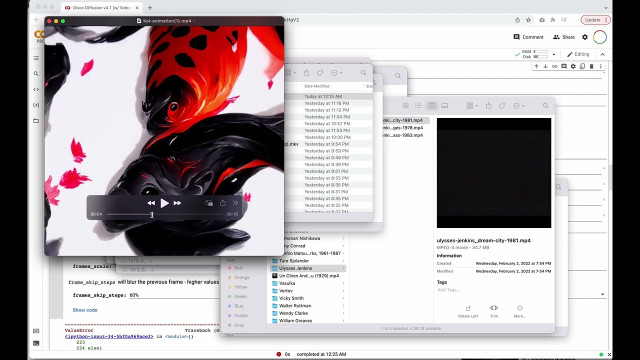 Creating Videos with Diffusion Models (Disco Diffusion 4.1) - YouTube