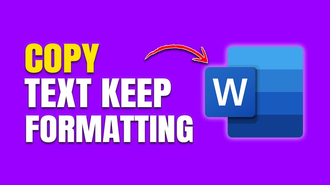 How to Copy Text in Microsoft Word Without Losing Formatting - YouTube