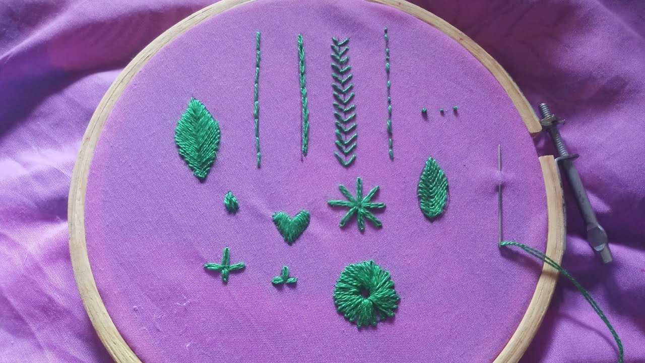 hand embroidery | simple hand embroidery | embroidery design | - YouTube