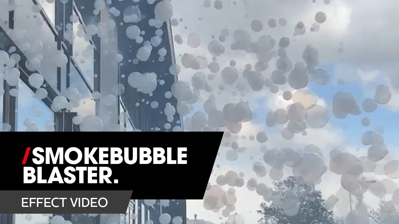 MAGICFX SMOKEBUBBLE BLASTER® Effect video - YouTube