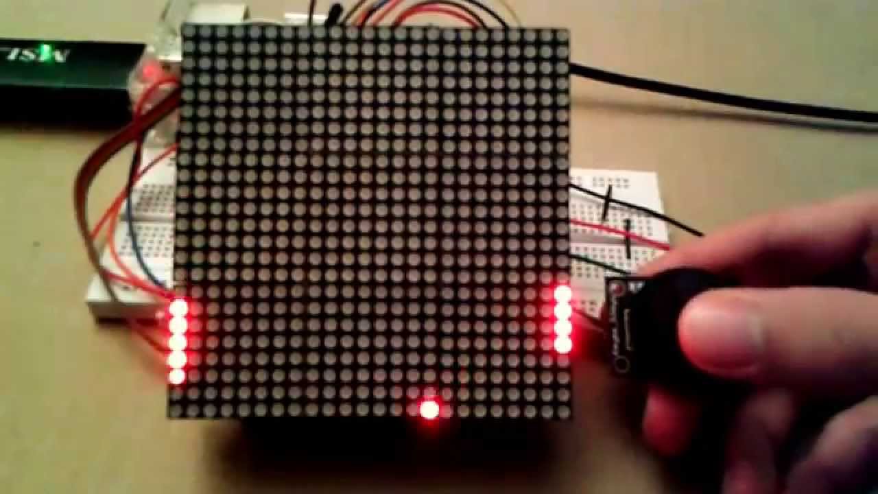 Playing Pong On Max7219 Matrices Raspberrypi Youtube