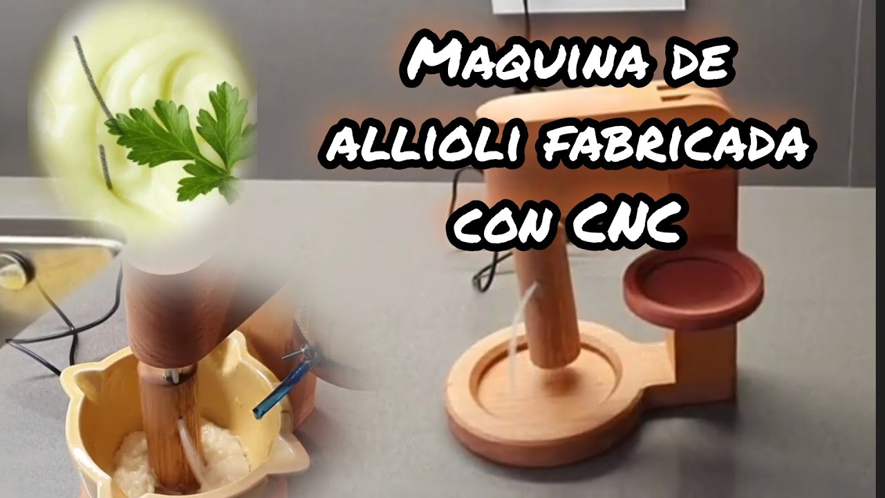 Maquina de allioli - YouTube