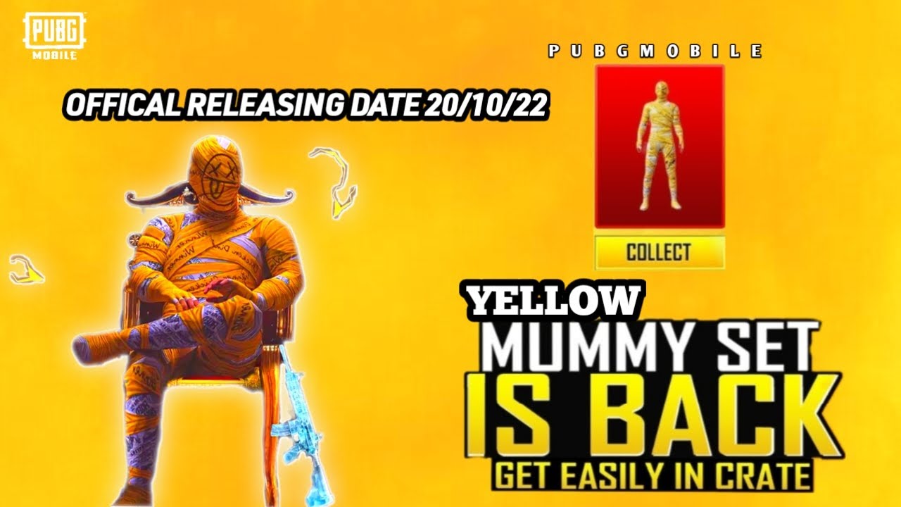 Yellow Mummy Set - Pubg Mobile - Lucky create - Babywolf gamingYT - YouTube