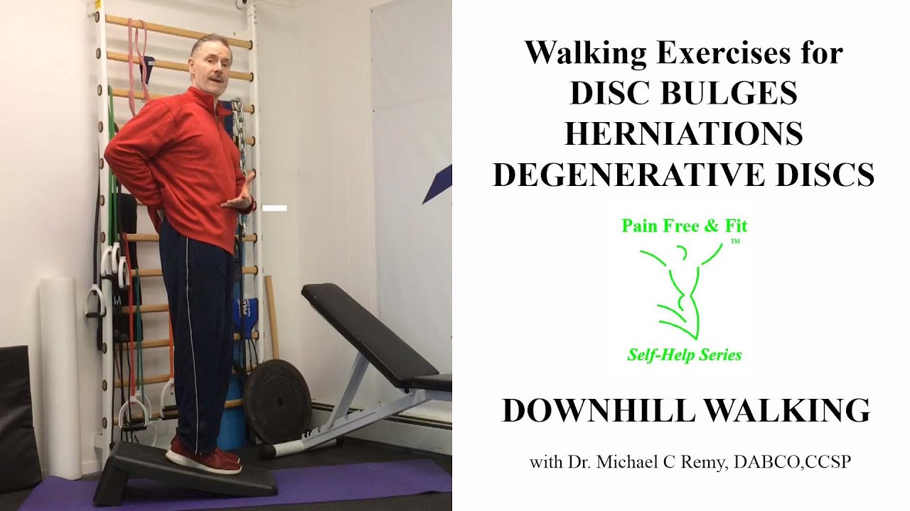 Walk Away Back Pain Downhill Walking Exercise for Disc Herniation ...