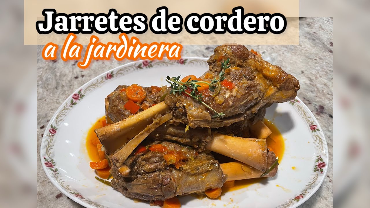 Jarretes de cordero a la jardinera.Lamb shanks. #cordero #jarretes # ...