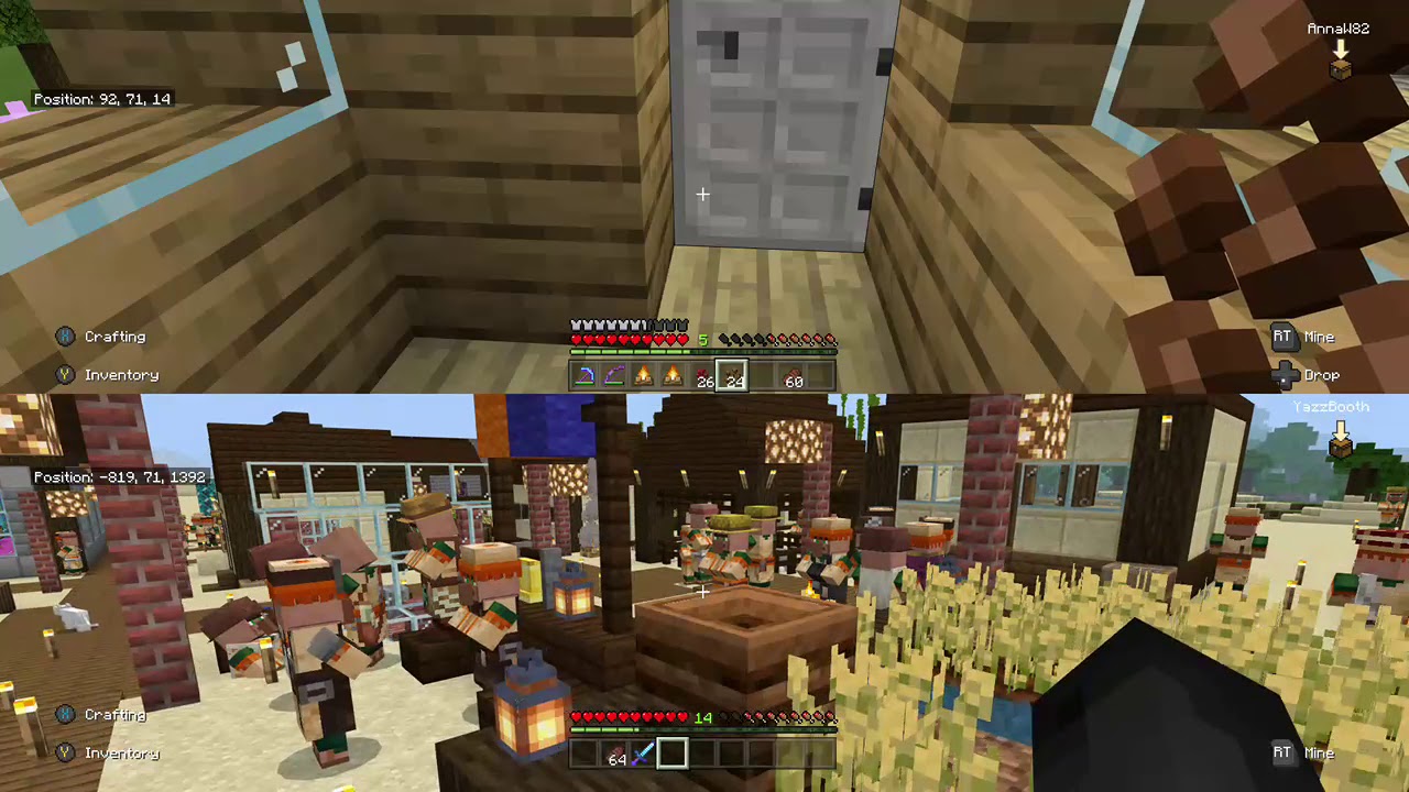 HELP NEEDED Minecraft 1.14 xbox one. Villager and Golem overload. - YouTube