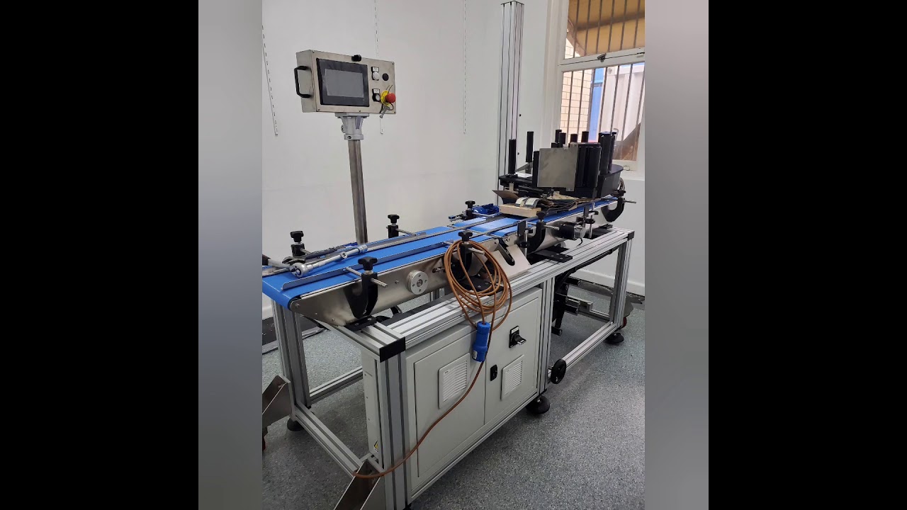 top and bottom label applicator - YouTube