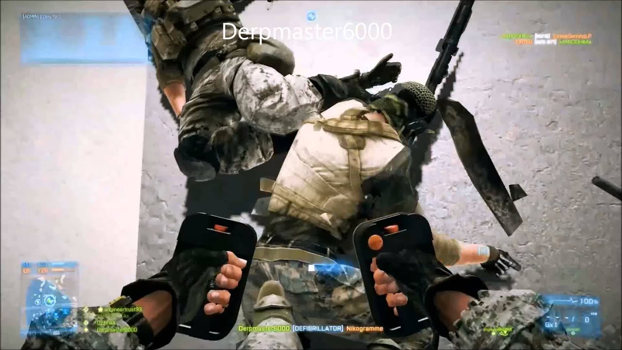 Battlefield 3 BEST Defibrillator Montage - YouTube