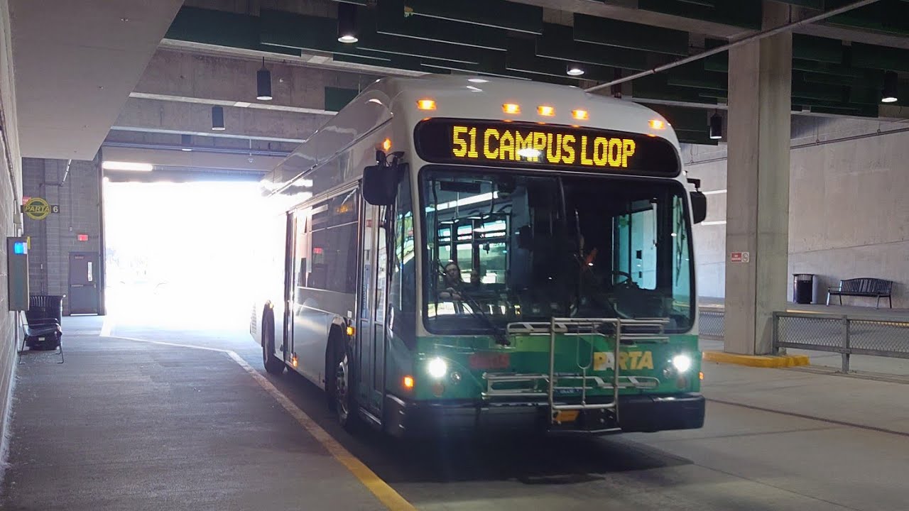 Ride On PARTA 2025 Gillig BRT CNG 35' 9505 On Rt 51 Campus Loop (Full ...