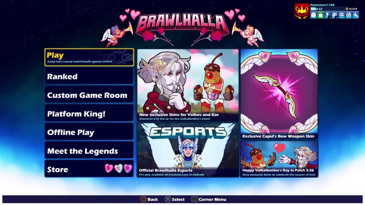 flameman1188 LIVE: Brawlhalla, trying to get our 5th Ranked 2v2 win, w ...