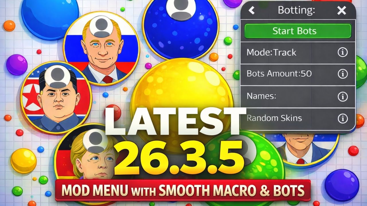 AGARIO LATEST 26.3.5 MOD MENU | HOW TO GET MACRO & ZOOM TUTORIAL 2026 ...