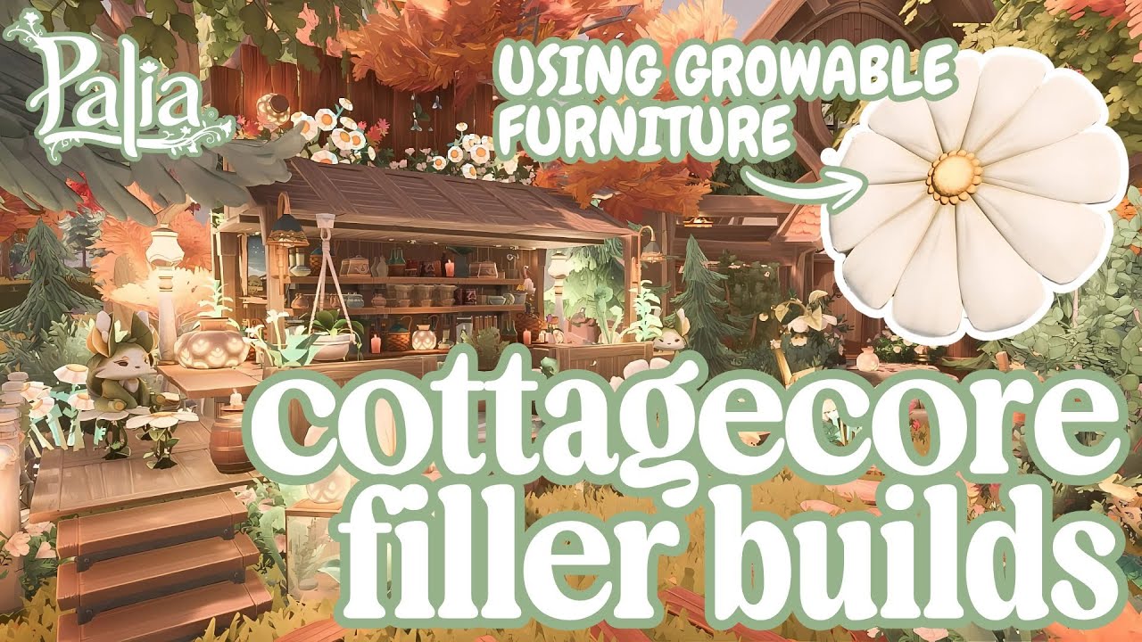 🌸 Cottagecore Filler Builds in PALIA // Travelling Flower Cart, Roving ...