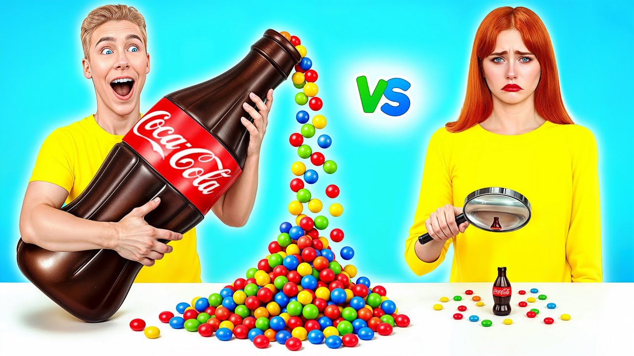 Uriaș vs Micut Provocare cu Alimente | Luptă Comestibilă Multi DO ...
