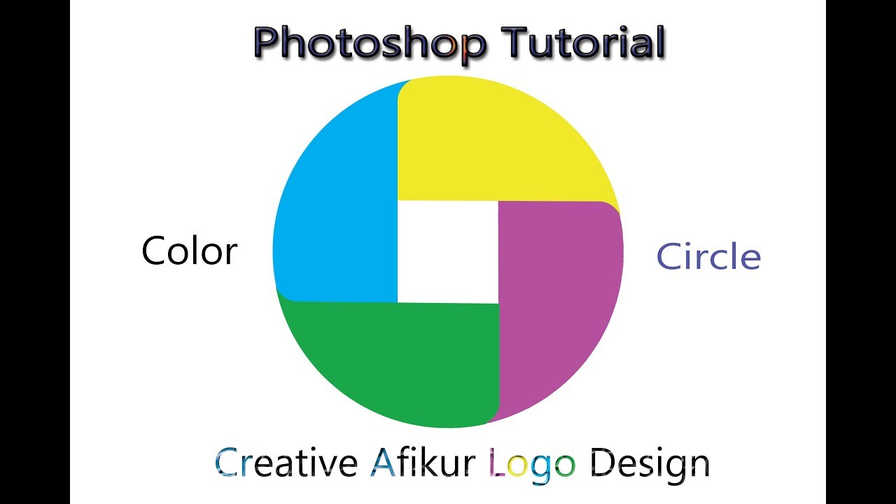 How to make color circle logo- photoshop tutorial - YouTube