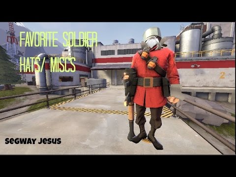 TF2: Top 5 Favorite Soldier Hats/Miscs - YouTube