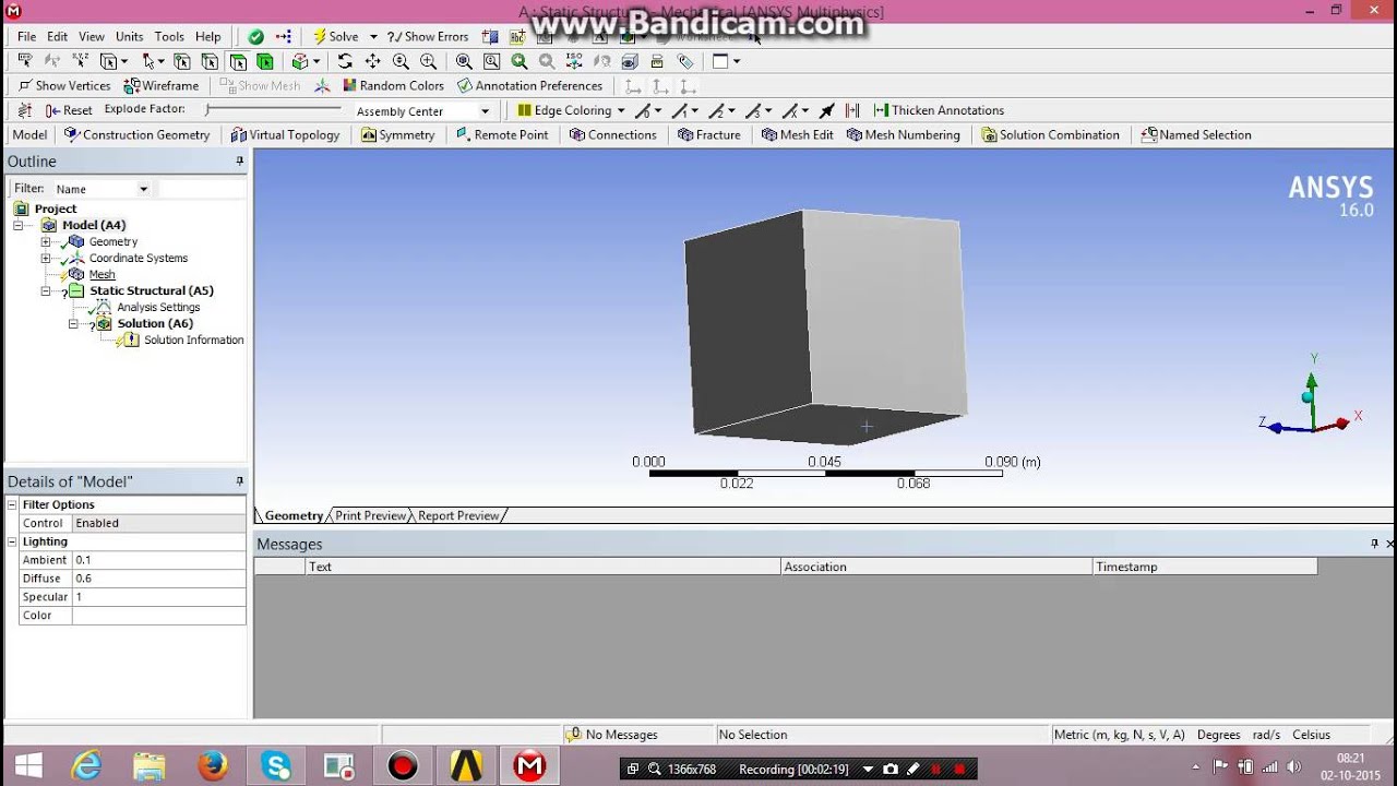 Ansys Structural Analysis Example - YouTube