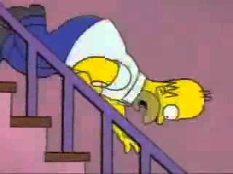 Homer fällt 10 Minuten die Treppe runter! - YouTube