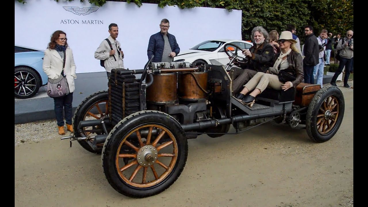 13L 4 cylinder!!! De Dietrich Bugatti Type 5 start up and drive - YouTube
