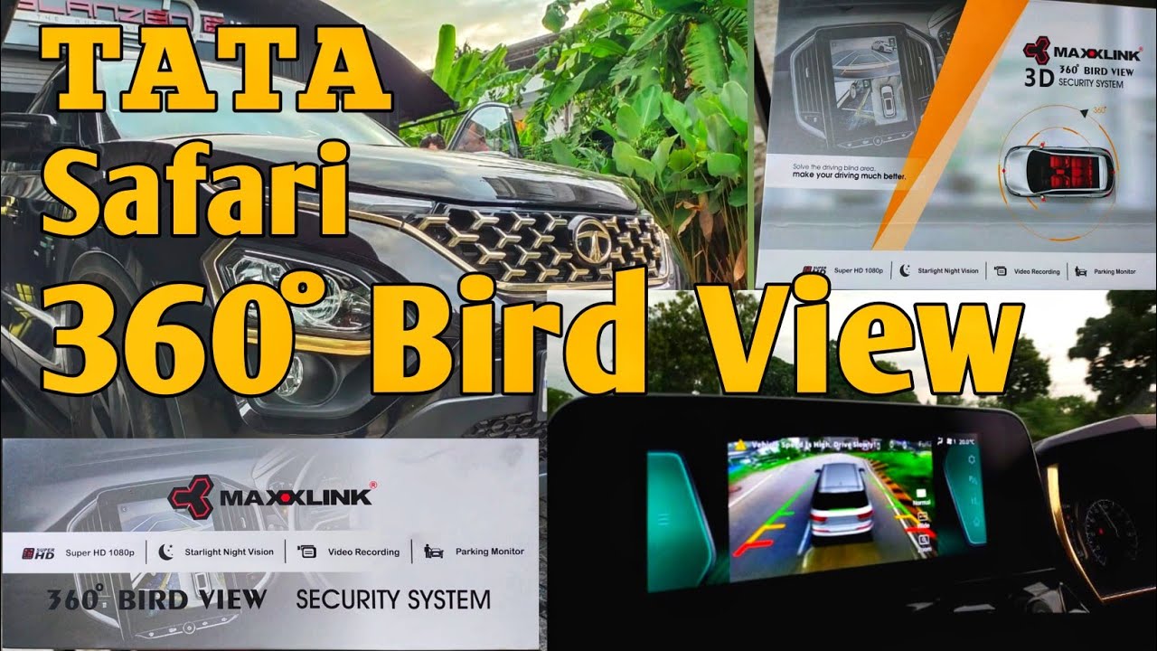 TATA Safari 360° Bird view camera installation #birdview #360camera # ...