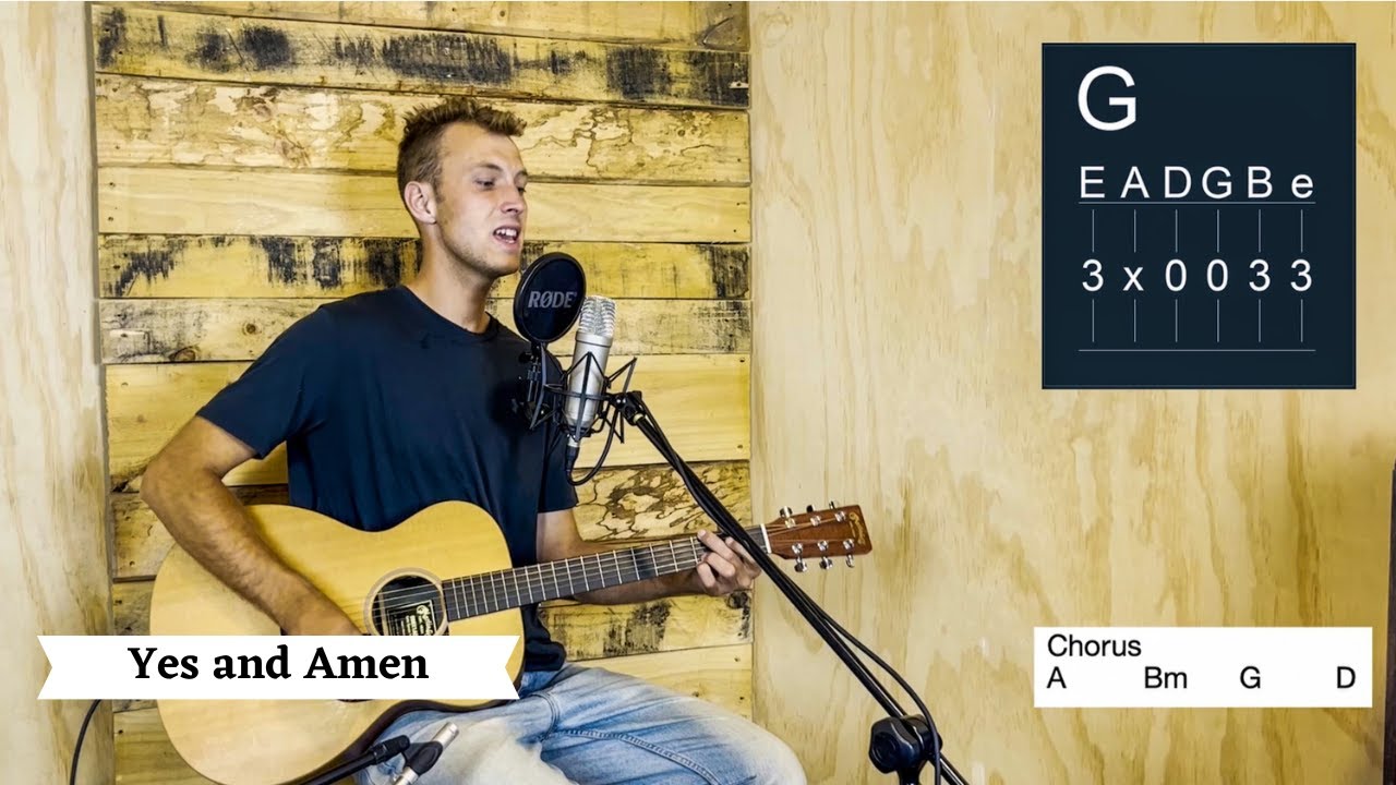 Yes and Amen Acoustic Play Through With Guitar Chords - Isaac Roche ...