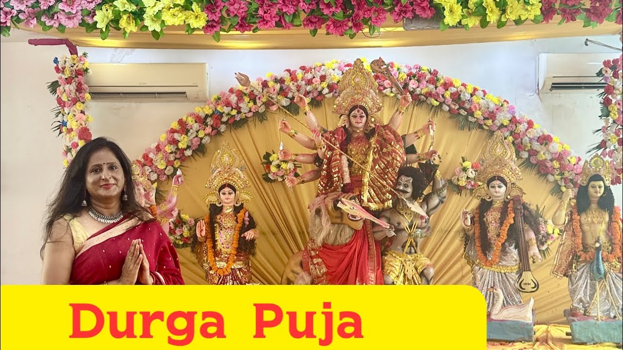 Durga Puja in Antiriksh Forest Society | Navratri Celebration | Garba ...